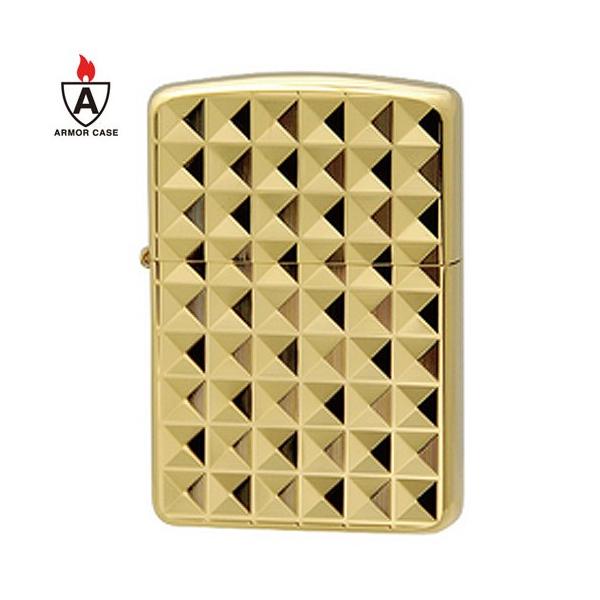 zippo　アーマー　ライターケースの厚みが従来の1.5倍あるアーマータイプ☆ カラー：深彫/両面加工/純金（K24）メッキ/インサイドユニットゴールドサイズ：（約）H5.6cm×W3.8cm×D1.3cm付属品：専用BOX、取り扱い説明書...