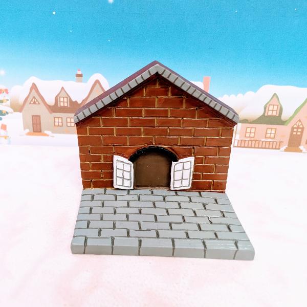 レンガ倉庫ディスプレイ（ポリ製）の置物です。【大きさ】約高さ５０ミリ　　横幅５０ミリ　　　　　奥行２９ミリ＊商品は一つ一つ手造りのため大きさや色合いなどが写真と異なる場合がありますのでご了承をお願い致します。