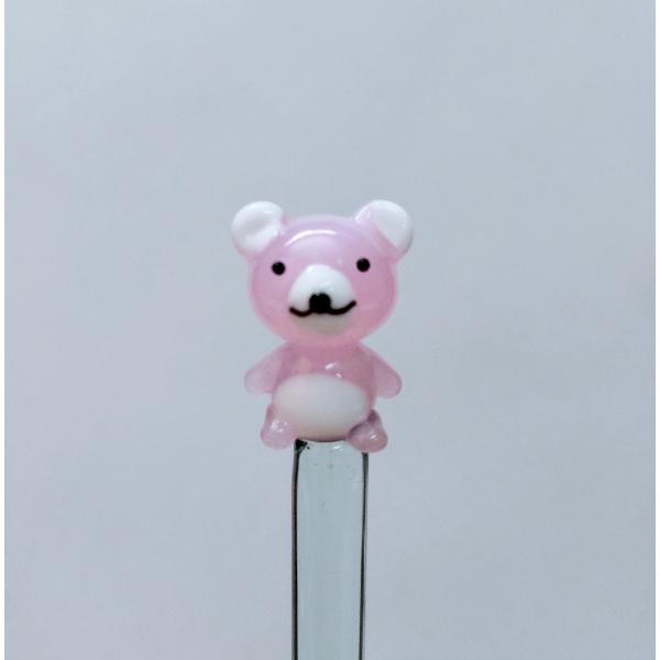 マドラークマピンクのガラス細工です。【大きさ】約長さ１９０ミリ＊商品は一つ一つ手造りのため大きさや色合いが写真と異なる場合がありますのでご了承をお願い致します。
