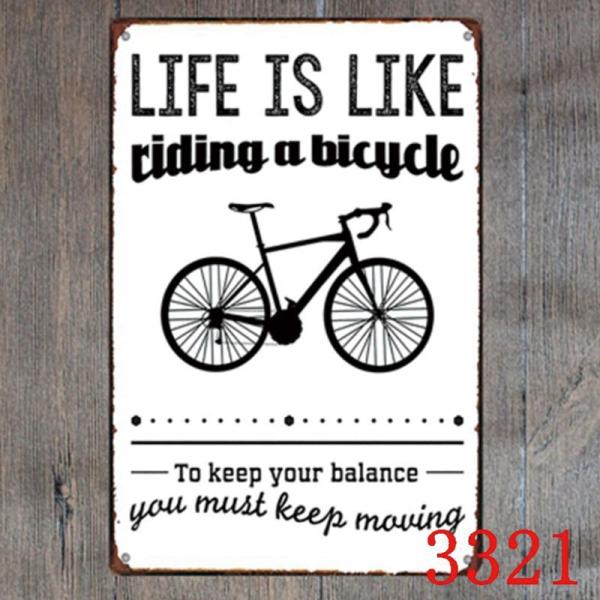 ■素材：スチール■縦×横（約）：30×20cm ■重量：150g 自転車好き お部屋に飾って一味違う雰囲気を楽しんでみてはいかがでしょうか？アメリカン・レトロな自転車ブリキボード。壁面に飾るだけでアンティーク風の空間へレトロ風自転車雑貨のお...