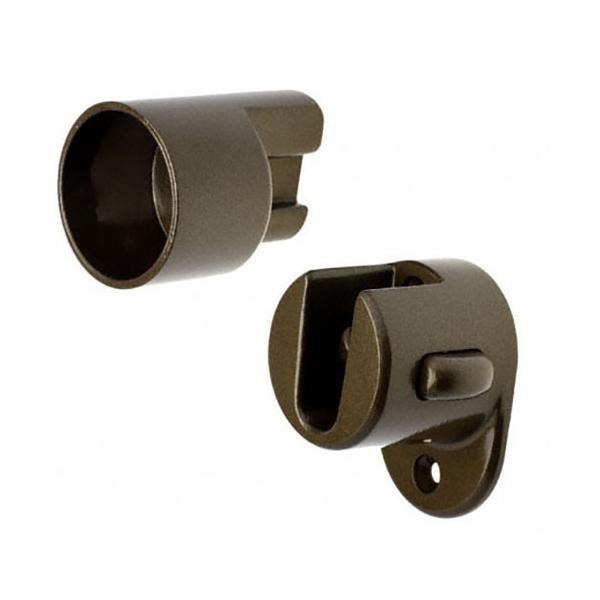 【※ご注文の際には必ず「全ての画像」「説明テキスト」「商品名(特にサイズ)」の確認をお願い致します。】室内手すりをドア部分にも取り付ける場合、部屋の出入りができるようドア部の手すりを脱着式にするブラケットです。シロクマ製。本体ブラケットと脱...