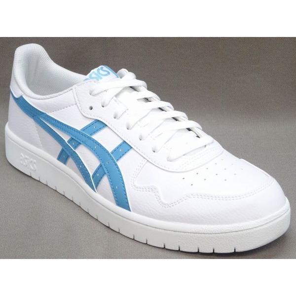 商品名 アシックス JAPAN S 1203A615-106カラー ホワイト/スカイブルー甲材 合成革底材 ゴム底靴幅 表示なし　海外の標準的幅です。表示なし　サイズ us 12 (30cm)商品説明 ※サイズ表記についてはサイズについてを...