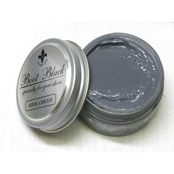 商品名 ブートブラック シルバーライン ツヤ革クリーム グレーカラー グレー甲材 底材 靴幅 サイズ 商品説明 着色力をアップさせ、光沢効果に優れたＷaxを配合した乳化性クリーム。栄養を与え革の老化を防ぎます。品のある光沢が特長です。毎日の...