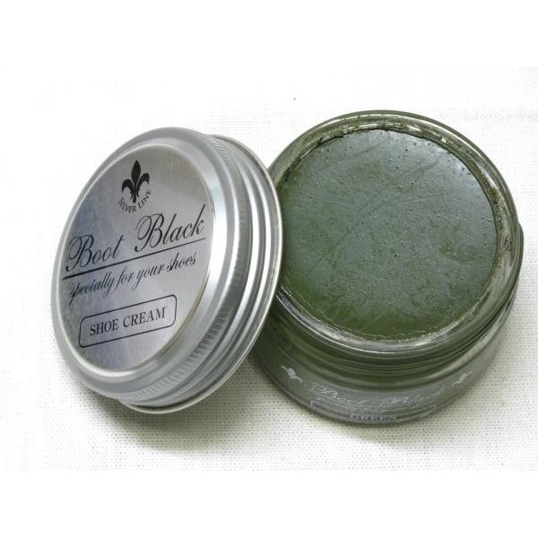 商品名 ブートブラック シルバーライン ツヤ革クリーム グリーンカラー グリーン甲材 底材 靴幅 サイズ 商品説明 着色力をアップさせ、光沢効果に優れたＷaxを配合した乳化性クリーム。栄養を与え革の老化を防ぎます。品のある光沢が特長です。毎...