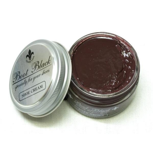 商品名 ブートブラック シルバーライン ツヤ革クリーム ダークブラウンカラー ダークブラウン甲材 底材 靴幅 サイズ 商品説明 着色力をアップさせ、光沢効果に優れたＷaxを配合した乳化性クリーム。栄養を与え革の老化を防ぎます。品のある光沢が...