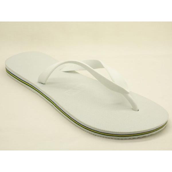 商品名 デュペ dupe BRASILカラー ホワイト/ホワイト甲材 合成ゴム底材 合成ゴム靴幅 表示なし　少し幅が狭い造りサイズ eu 46 (30.2)商品説明 1969年創業のブラジルのサンダルブランド。商品名の通りブラジルの国旗とカ...