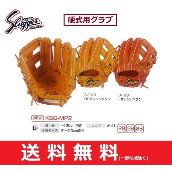 久保田スラッガー 軟式 グローブ KSN-MP2 KSオレンジ 二遊間向け 中学生向けのミドルサイズ M号球対応 【未使用品】
