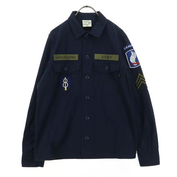 ■ 商品詳細 ■ブランド：アルファインダストリーズ / ALPHA INDUSTRIES INC対象：メンズアイテム：コットンシャツサイズ表記：SMALL※参考サイズ：メンズSサイズ相当 ※実寸サイズを参考にしてください。着丈：約66cm身...