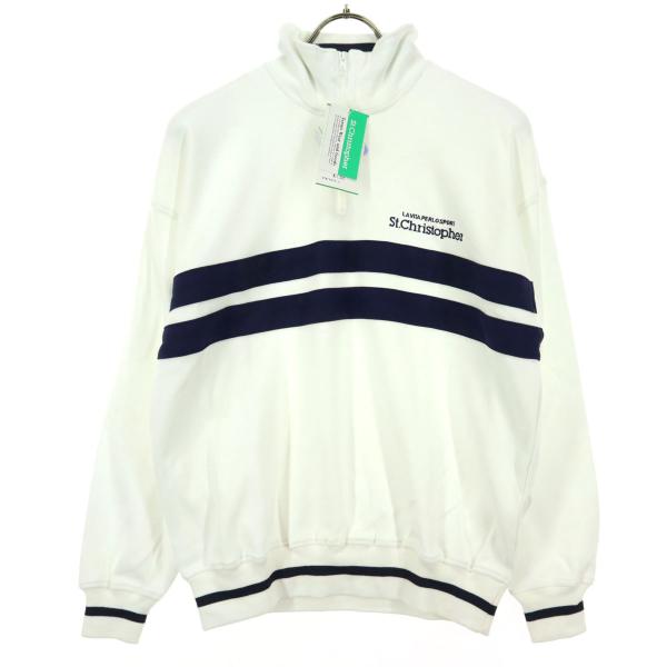 ■ 商品詳細 ■ブランド：セントクリストファー / St.Christopher対象：メンズ生産国：日本アイテム：ハーフジップ トレーナーサイズ表記：S※参考サイズ：メンズSサイズ相当 ※実寸サイズを参考にしてください。着丈：約60cm身幅...