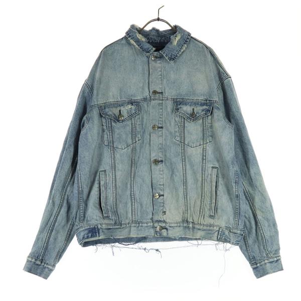 ■ 商品詳細 ■ブランド：スビ / KSUBI対象：メンズアイテム：デニムジャケットサイズ表記：M※参考サイズ：メンズMサイズ相当 ※実寸サイズを参考にしてください。着丈：約67cm身幅：約65cm肩幅：約58cm袖丈：約65cm素材：コッ...