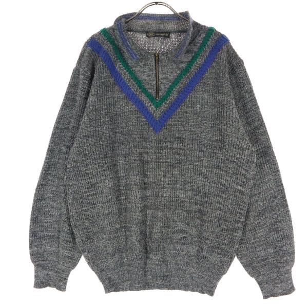 ■ 商品詳細 ■ブランド：ウェントワースクラブ / Went Worth Club対象：メンズ生産国：日本アイテム：ハーフジップ セーターサイズ表記：M※参考サイズ：メンズMサイズ相当 ※実寸サイズを参考にしてください。着丈：約71cm身幅...