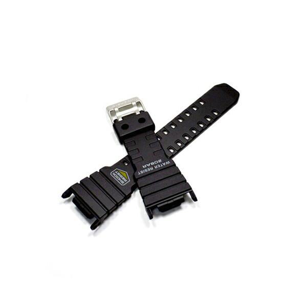 カシオ G-SHOCK Gショック 交換用バンド/ベルトバンド素材：ウレタン（樹脂）色：ブラック美錠色：シルバーバンド/ベルト交換対応モデルGW-5500GW-5510交換治具、バネ棒はついておりません。※時計部品の返品にはご対応しかねます...