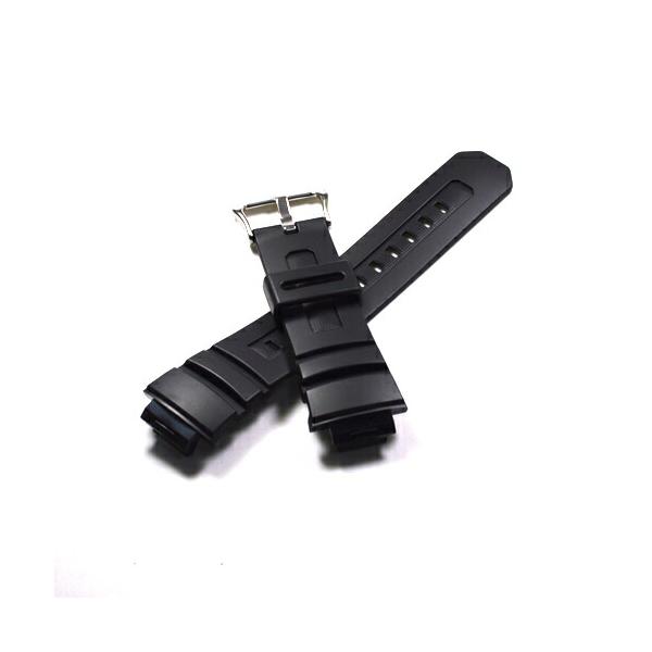 カシオ G-SHOCK Gショック 交換用バンド/ベルトバンド素材：ウレタン（樹脂）色：ブラック美錠色：シルバー時計本体幅：25.5mmカン幅：16mmバンド/ベルト交換対応モデルAWG-M100AWG-MA100AAWG-M100BAWG...