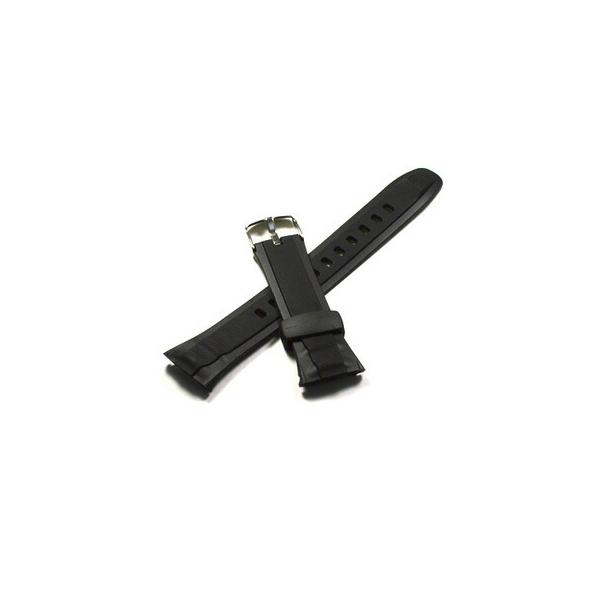 カシオ WAVECEPTOR ウェーブセプター 交換用バンド/ベルトバンド素材：ウレタン（樹脂）色：ブラック美錠色：シルバーバンド/ベルト交換対応モデルWVA-M640WVQ-Ｍ410BWVQ-Ｍ410WWVQ-Ｍ410交換治具はついており...
