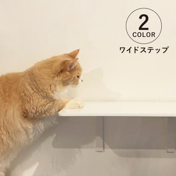 ネコちゃんの遊び場を広げるキャットステップ。石膏ボードの壁に取り付け可能。金具の取り付けに特別な工具は不要、付属のスティックを使ってピンを挿し込むだけで簡単に取り付けができます。ステップ部分はマグネットで固定するので、簡単に取り外しでき、模...