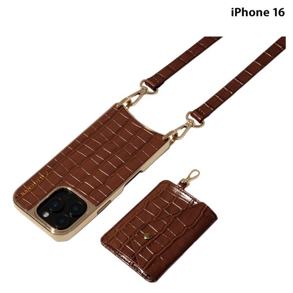 【セレブ愛用者急上昇中のiPhone専用アクセサリーブランド BANDOLIER】高級感のあるクロコダイル仕様のレザーにクローム素材のフレームが頑丈さと上品な輝きを与えます。マグセーフにも対応しており機能性の高さも人気です。■ブランド名 /...