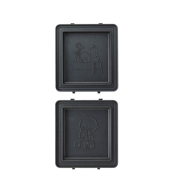 【人生を贅沢に愉しむための遊び心に満ちたライフスタイルブランド BRUNO】PEANUTSデザインの焼き目が食卓を華やかに演出してくれる「BRUNOグリルサンドメーカーシングル」専用オプションプレート。食パンサイズのプレートで、耳までおいし...