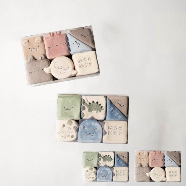 爆買【雲のような のびのびとした遊び心をイメージしたベビーブランド mocmof】いろいろな動物たちのブロック×7個入りのセットです。今年は恐竜のデザインが新たに仲間入り！小さなお子さまにも優しい、投げても痛くないやわらか素材で作りました。...