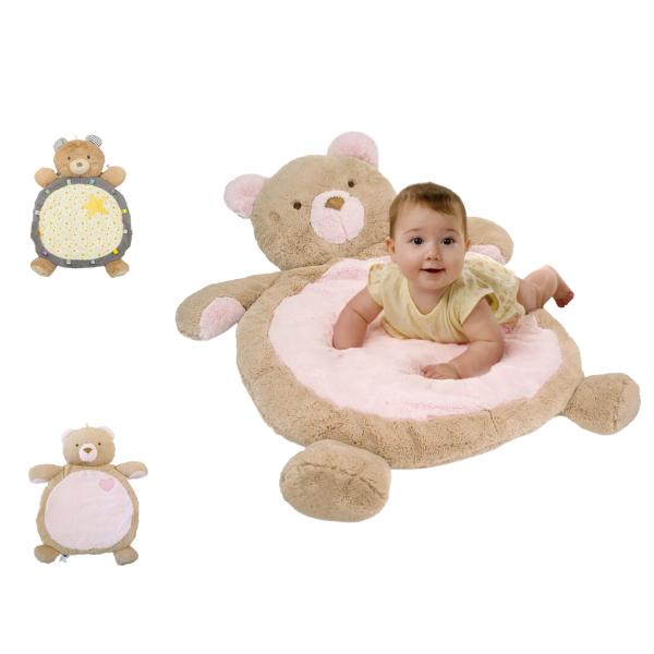 【アメリカのバーモント州に拠点を置き、テディベアをはじめ幅広いキッズギフトを展開する Mary Meyer】たくさんのタグが付いた「タギーズシリーズ」より可愛いベアのマットが登場しました。 マットには星がたくさん描かれています。 クマのお顔...