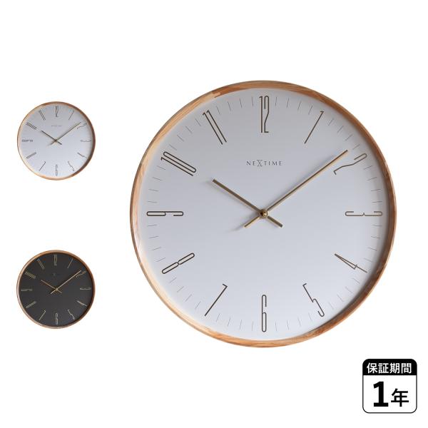 【「時」をアートとして捉え、革新的なデザインで日常を彩るオランダの時計ブランド NeXtime】NeXtime(ネクスタイム)の「Thin M」は、天然木のフレームで縁取られたスリムで上品なデザインの掛け時計です。アルミにヘアライン加工を施...