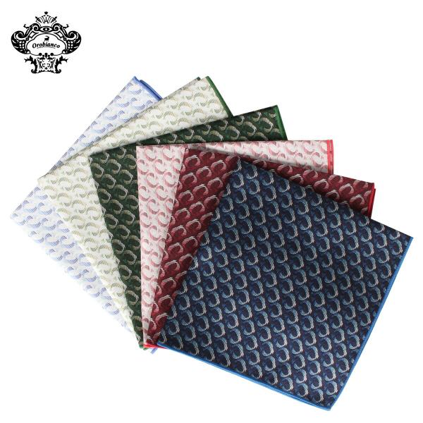 【流行を追い求める事なく、長く愛用できる製品作りを続ける新進ファクトリーブランド Orobianco】オロビアンコよりポケットチーフが入荷しました。上質なシルクを使用しており、結婚式やパーティーシーンにもおすすめです。こちらはO連鎖柄の上品...
