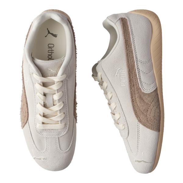 【名作クライドやスエードを生み出し、アスリートを足元から支えるブランド PUMA】999年に誕生し、80年代から90年代にかけてF1グランプリのドライバーが履いていた耐火レーシングシューズをベースにしたSPEEDCAT。レーシングにインスパ...