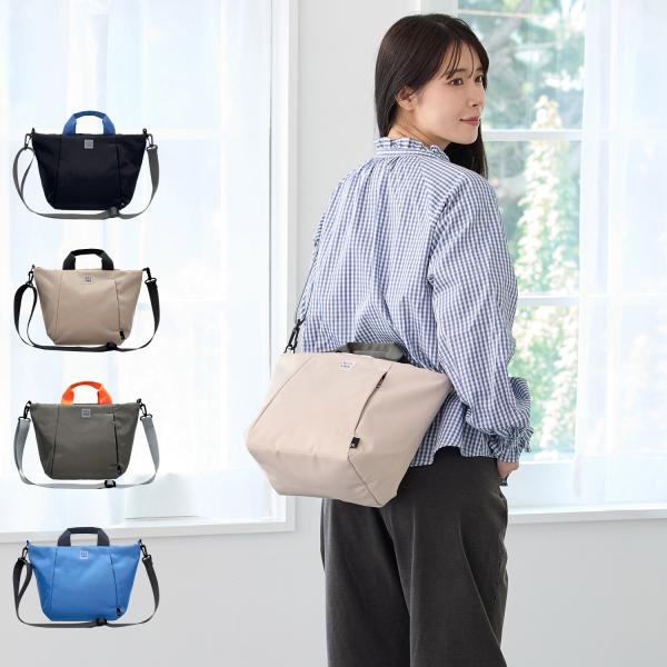 【カンガルーのおなかの袋からヒントを得たデザイン豊富なトートバッグ専門ブランド】ツイル生地にはっ水加工を施した、軽量で使い勝手の良いトートバッグ「デリ」です。持ち手と本体生地のコンビネーションが美しいカラーリングで、持つだけで気分を明るくし...