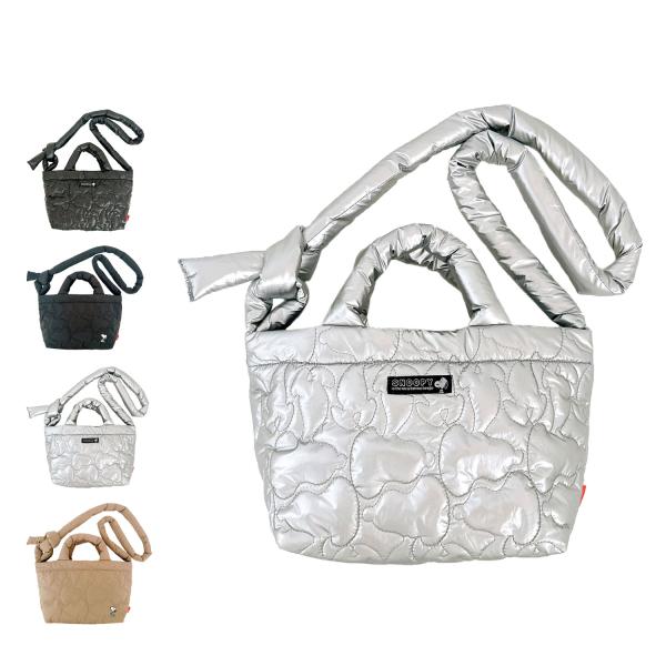 【カンガルーのおなかの袋からヒントを得たデザイン豊富なトートバッグ専門ブランド】毎日使いたい、スヌーピー柄キルティングの軽量デリ。さりげないスヌーピーのシルエット型キルティングが施された、ROOTOTEの定番「デリ」。B5サイズやタブレット...