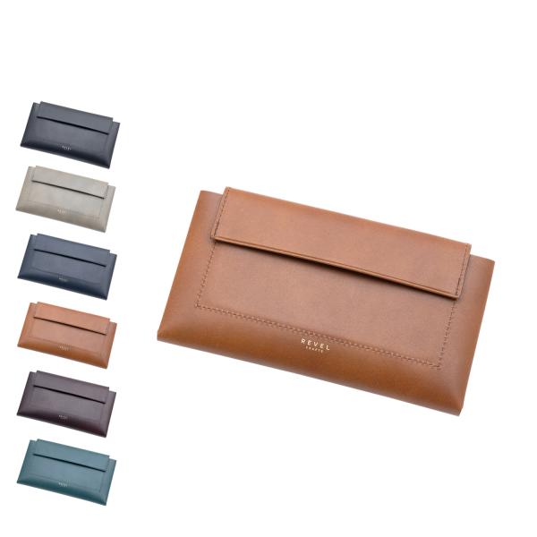 爆買長財布の使い勝手はそのままにコンパクトサイズ実現した長財布 FUKUSA 2得意の折革技術を取り入れることで縫い代を削減したポケットに入る長財布。REVELらしい丸みのある美しいシルエットに仕上げました。小銭、レシート、札入れ、カード、...