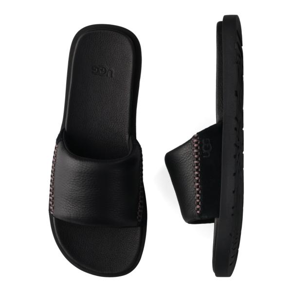 【ビーチスタイルからラグジュアリーまで世界中が認めるブランド UGG】贅沢なレザーを使用したSeaside II Slide(シーサイド II スライド)。履いた瞬間、フルグレインレザーが足を包み込み、なめらかなフットベッドやパッド入りのス...