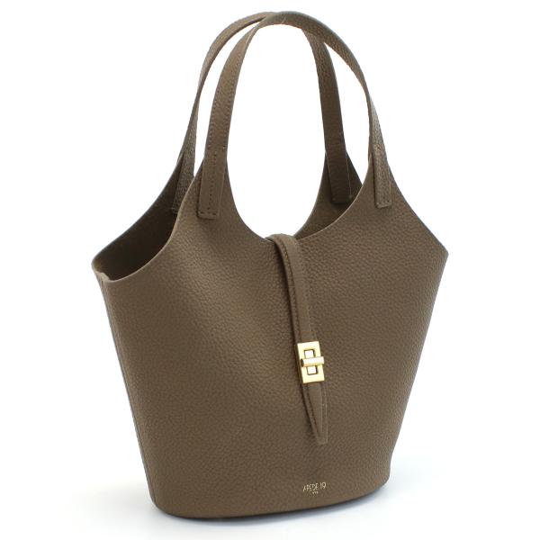 品番：SMALL GARDEN BAG素材：GENUINE COW LEA(TOGO)カラー：ETOUPE TOGOグレー金具色：ゴールドサイズ：W約20.5cm x H約21cm x D約13cm ハンドル：約36cm ハンドル高さ：約1...