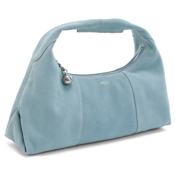 品番：TRIANGLE TOTE素材：GENUINE COW LEATHERカラー：MOUSSE BLUEブルー金具色：シルバーサイズ：W約38cm x H約14cm x D約10cm ハンドル：約38cm ハンドル高さ：約14cm 開口部...