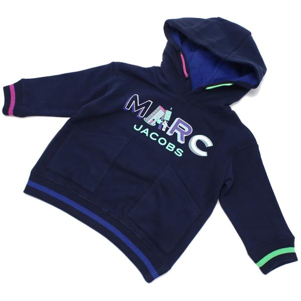 マーク・ジェイコブスのベビー−パーカーです  素材：コットン100％ カラー：84E NAVY ネイビー系  サイズ： 表記サイズ | 月齢 | 肩幅 | 身幅 | 着丈 | 袖丈 #2A | 2才相当 | 35 | 35 | 34 | 2...