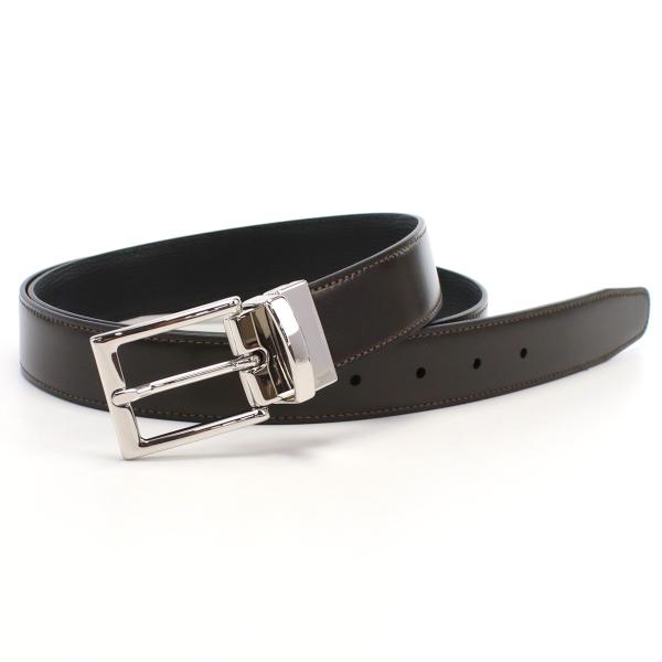 品番：111122-3素材：CALF-カタオシカラー：TESTA MORO-BLACKブラウン金具色：シルバーサイズ：全長：約127cmベルト幅：約3cm表記サイズ：F モチーフ幅(W)：約4.5cmモチーフ高(H)：約3.8cmフリーサイ...