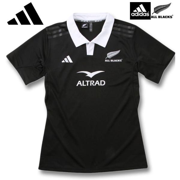 adidasのRUGBY All Blacksホームパフォーマンスジャージーです。ラグビー オールブラックスのパフォーマンスユニフォーム。銀色に煌めくシルバーファーンのアクセントが、堂々とした風格を漂わせる。スリムフィットのすっきりしたシル...