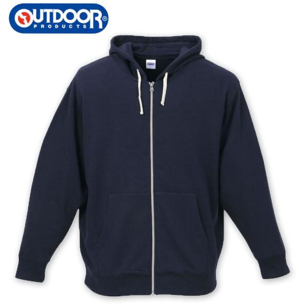 OUTDOOR PRODUCTSのフルジップパーカーです。スウェット生地のジップパーカーは無地カラーに手触りの良い裏毛仕様で、春秋冬と長く愛用できます。アウターとしてはもちろん、ファスナーを閉じてトレーナーのように着たりコートの下の中羽織り...