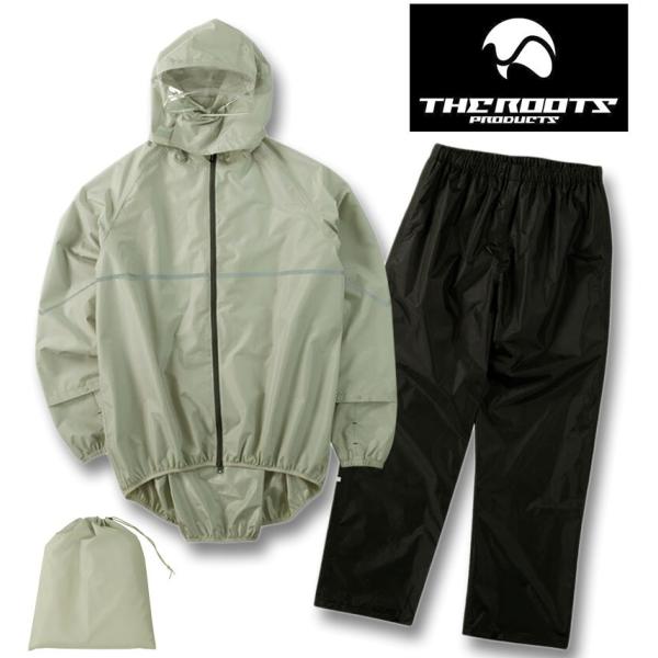 大型リュックも濡れない、ビッグサイズ設計のレインスーツ。トップスサイズ　バスト　総丈　裾周り　裄丈　袖口 cm3L　148　101　110　110　234L　156　103　118　112　235L　164　105　126　114　246L...