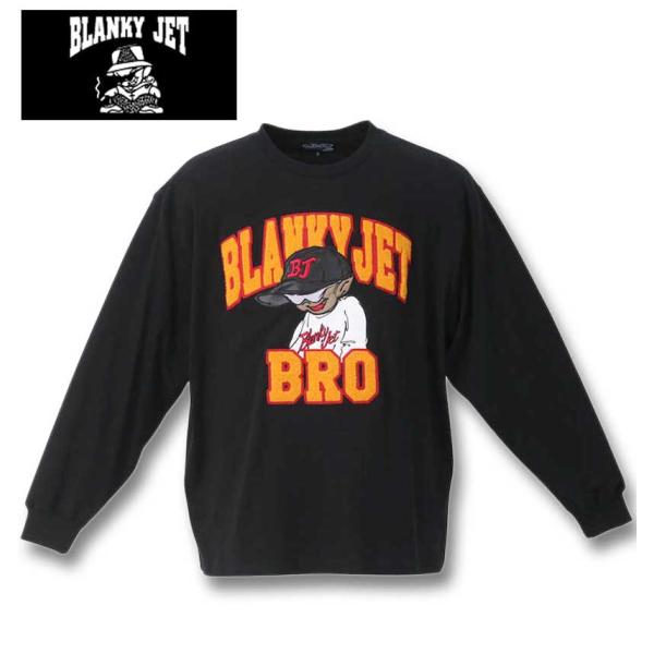 Blanky Jetの天竺長袖Tシャツです。サイズ　バスト　総丈　裾周り　肩幅　袖丈　アームホール　袖口 cm3L　130　78　130　58　61　60　224L　140　80　140　60　62　64　225L　150　82　150　6...