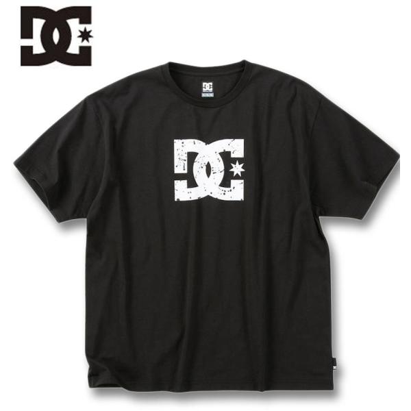 DCSHOESの25SPLASH LOGO半袖Tシャツです。サイズ　バスト　総丈　裾周り　肩幅　袖丈　アームホール　袖口 cm3L　130　78　130　58　24　60　424L　140　80　140　60　25　64　445L　150　...