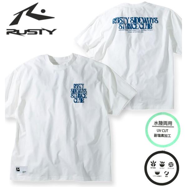 RUSTYのPEARTEX吸汗速乾UV半袖Tシャツです。耐塩素加工をした素材で作られており、マリンスポーツや海水浴での使用はもちろん、普段着としても着用可能です。【PEARTEX】特殊な捲縮糸を使うことでポリウレタンを使用せずストレッチ性を...