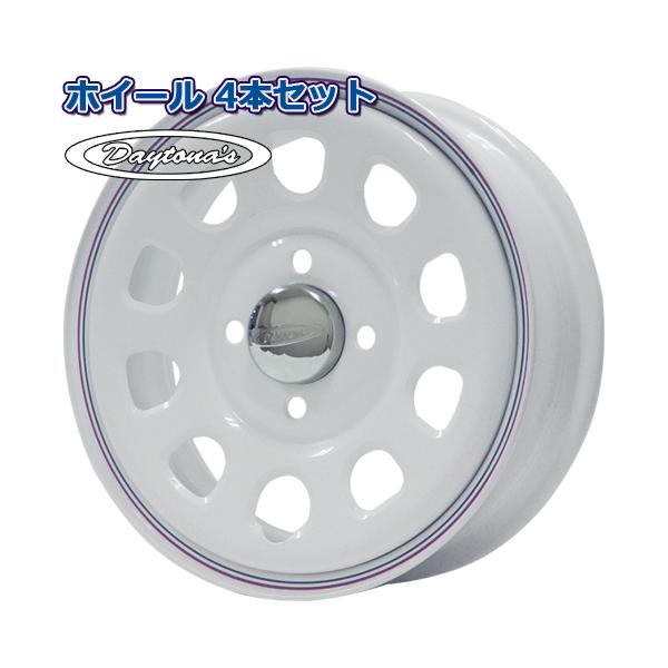 ホイールDAYTONA'S G2 ホワイト(RED/BLUEライン)サイズ：12-4.0J穴数/PCD：4/100インセット：+42mmハブ径：68mmナット座面：テーパー材質/構造：スチール製適合車種トヨタピクシスバン(700系) ピクシ...