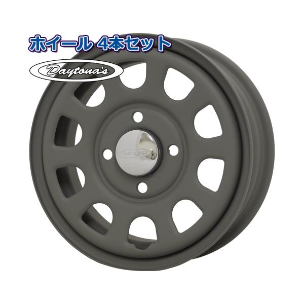 ホイールDAYTONA'S G2 マットグレーサイズ：12-4.0J穴数/PCD：4/100インセット：+42mmハブ径：68mmナット座面：テーパー材質/構造：スチール製適合車種トヨタピクシスバン(700系) ピクシストラック(500系)...