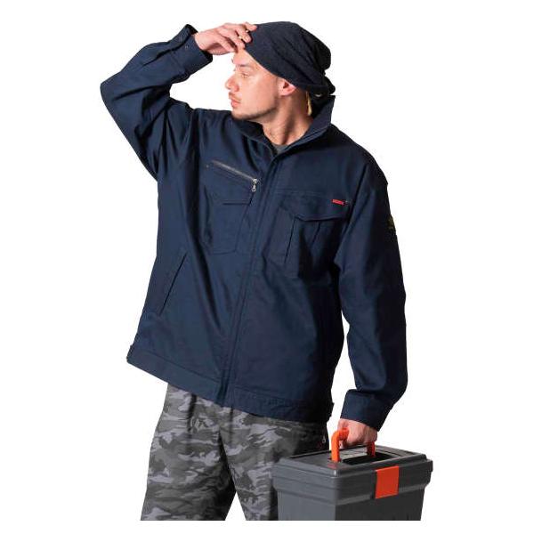 フォーキャストの作業着。綿 70%ポリエステル 28%ポリウレタン 2%サイズ　バスト　総丈　裾周り　肩幅　袖丈　アームホール　袖口5L　155　80　140　60　65　66　286L　165　81　150　62　66　68　297L　1...