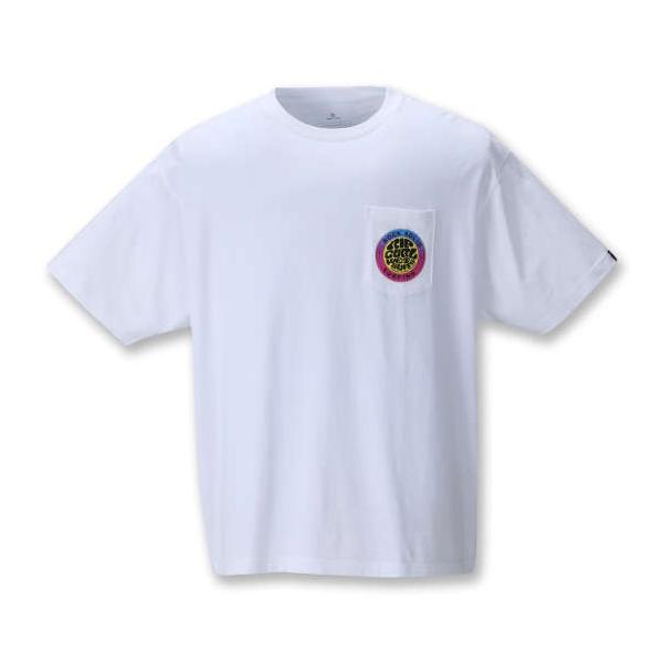 RIP CURLのROCK SOLID半袖Tシャツです。綿 100%サイズ　バスト　総丈　裾周り　肩幅　袖丈　アームホール　袖口3L　130　78　130　58　24　60　424L　140　80　140　60　25　64　445L　150...