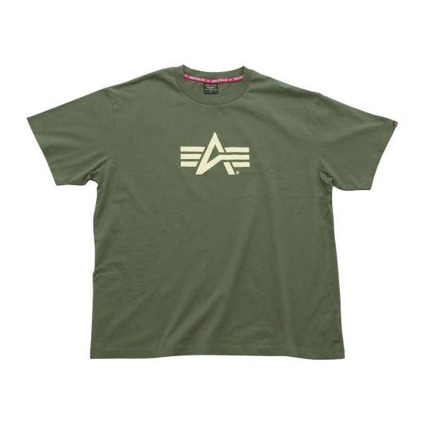 Tシャツです。綿 100%サイズ　バスト　総丈　裾周り　肩幅　袖丈3L　128　80　128　58　244L　134　83　134　61　245L　140　86　140　64　24【ALPHA INDUSTRIES】