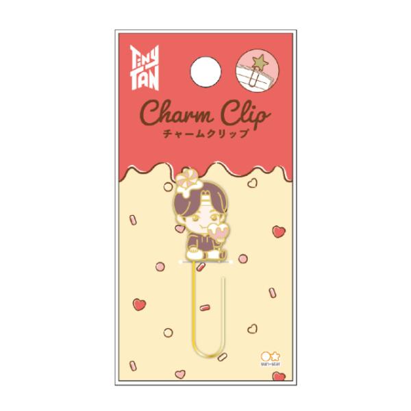 (C)BIGHIT MUSIC. All Rights Reserved.BTSのインスピレーションによって誕生した「Tiny TAN」から、チャームクリップが登場です♪金属製のチャームクリップです！プリント、メモの整理や、手帳、ノートのブ...