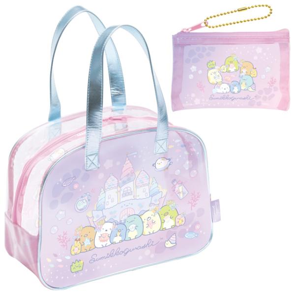 ★メール便不可商品★※メール便を選択された場合は宅配便に変更（送料も変更）して発送します(C)san-xサンエックスの大人気キャラクター「すみっコぐらし」のプールバッグです☆着替えもペットボトルもしっかり入る実用的サイズのボストンパックタイ...