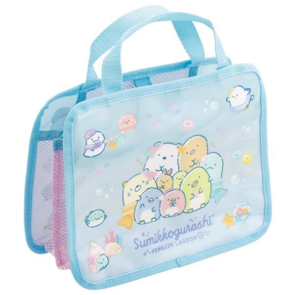 ★メール便不可商品★※メール便を選択された場合は宅配便に変更（送料も変更）して発送します(C)san-xすみっコぐらし「ぺんぎんラグーン」テーマサンエックスの大人気キャラクター「すみっコぐらし」のビニールバッグです☆夏にピッタリなバッグ！内...