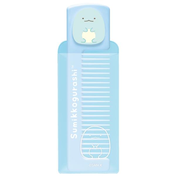 (C)san-xサンエックスの大人気キャラクター「すみっコぐらし」のマスコット付コームです☆マスコットが付いたかわいいコーム！あらめのコームで使いやすい！プレゼントにも喜ばれそうなキャラクターグッズです♪セットサイズ：約H160×W50mm...