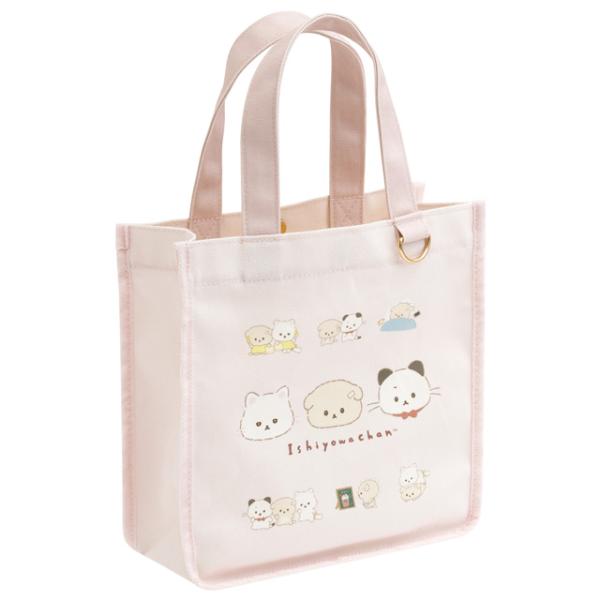 ★メール便不可商品★※メール便を選択された場合は宅配便に変更（送料も変更）して発送します(C)san-xいしよわちゃん「後輩ちゃん登場」テーマサンエックスの大人気キャラクター「いしよわちゃん」のミニトートバッグです☆トレンドのスクエア型のミ...